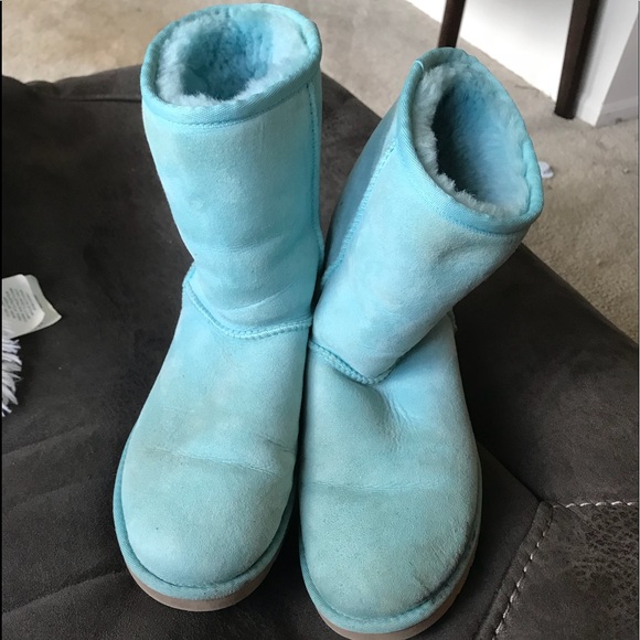 UGG | Shoes | Baby Blue Ugg Boots Size 8 | Poshmark